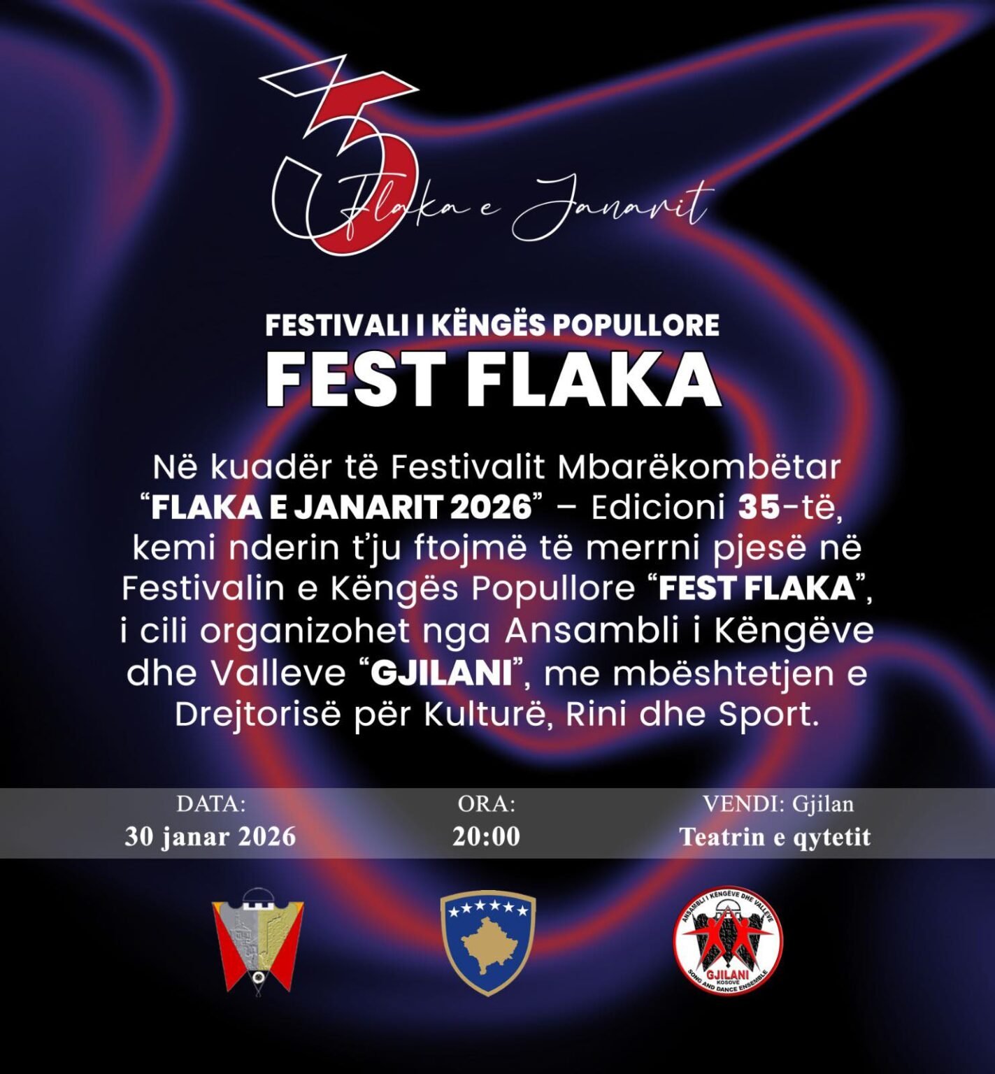 FEST FLAKA 2026, një natë e madhe e këngës popullore në Gjilan ...